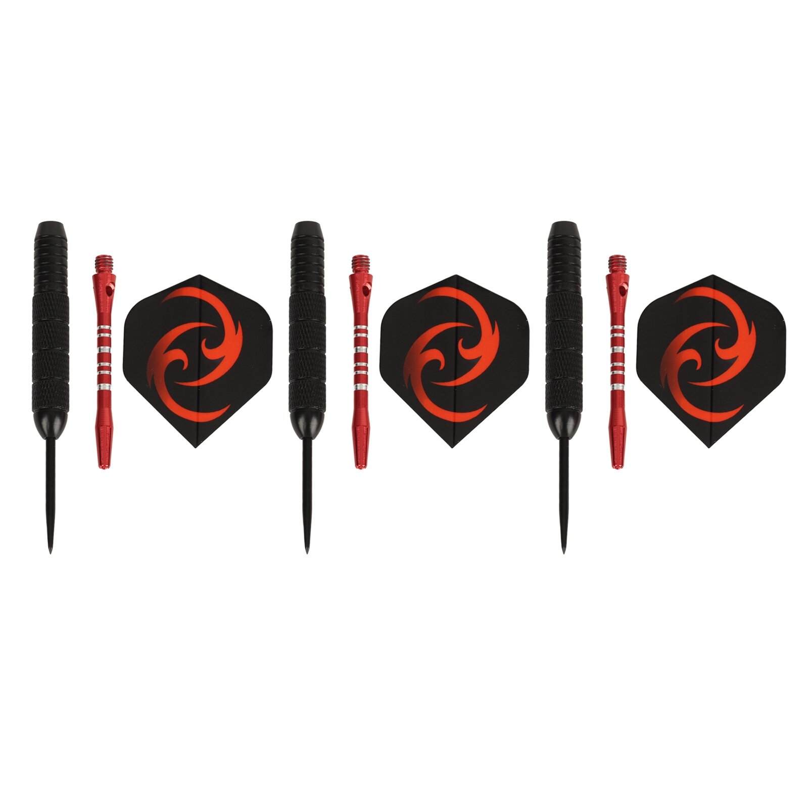 Steel Tip Darts Set Point Metal Anti Slip Light Weight Flight Professional for Dartboard Home Bar Red