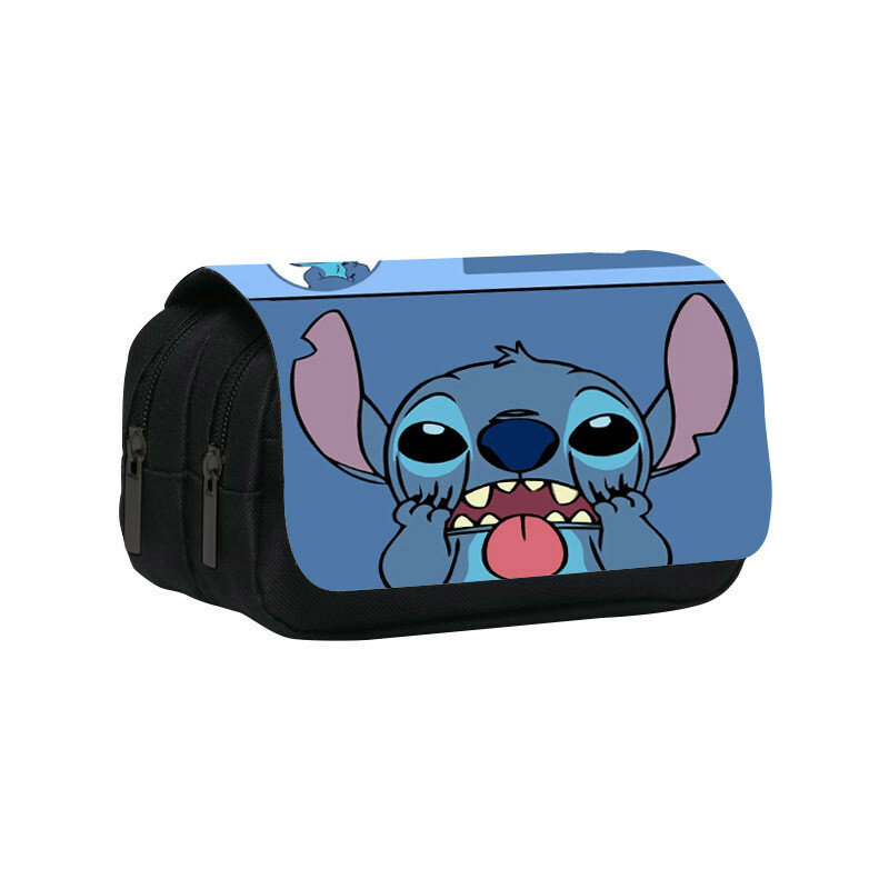 Студенческий пенал с двойным слоем и полиэстером для школьных принадлежностей стиль 11