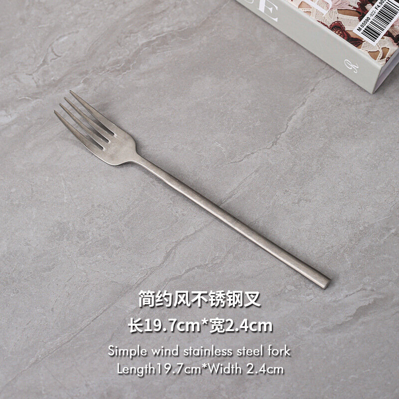 Вилка из нержавеющей стали 304 для стейка, современный набор столовых приборов, кухонный инструмент, 80-120 символов