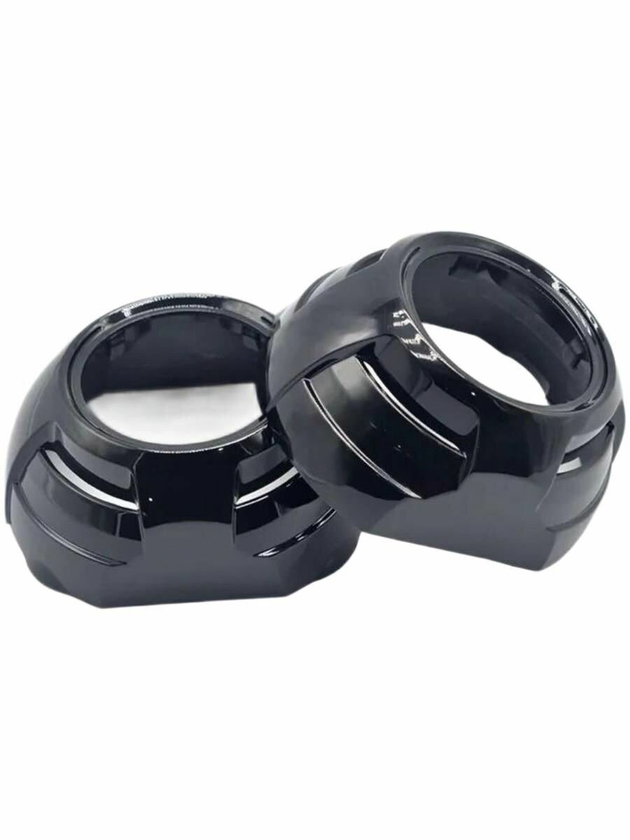 Маски бленды для линз 3.0 дюйма №33B Черные (комплект 2шт.) / для установки в фары