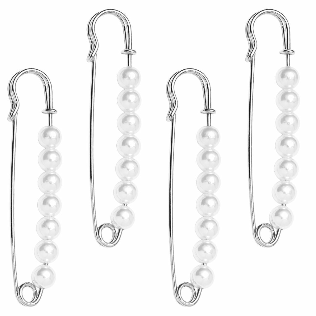 4шт Жемчуг Вышитая Бисером Английская Булавка Декоративные Регуляторы Пояса Клип Брюки для Подтяжки Талии Булавка для Джинсовых Брюк Брюки