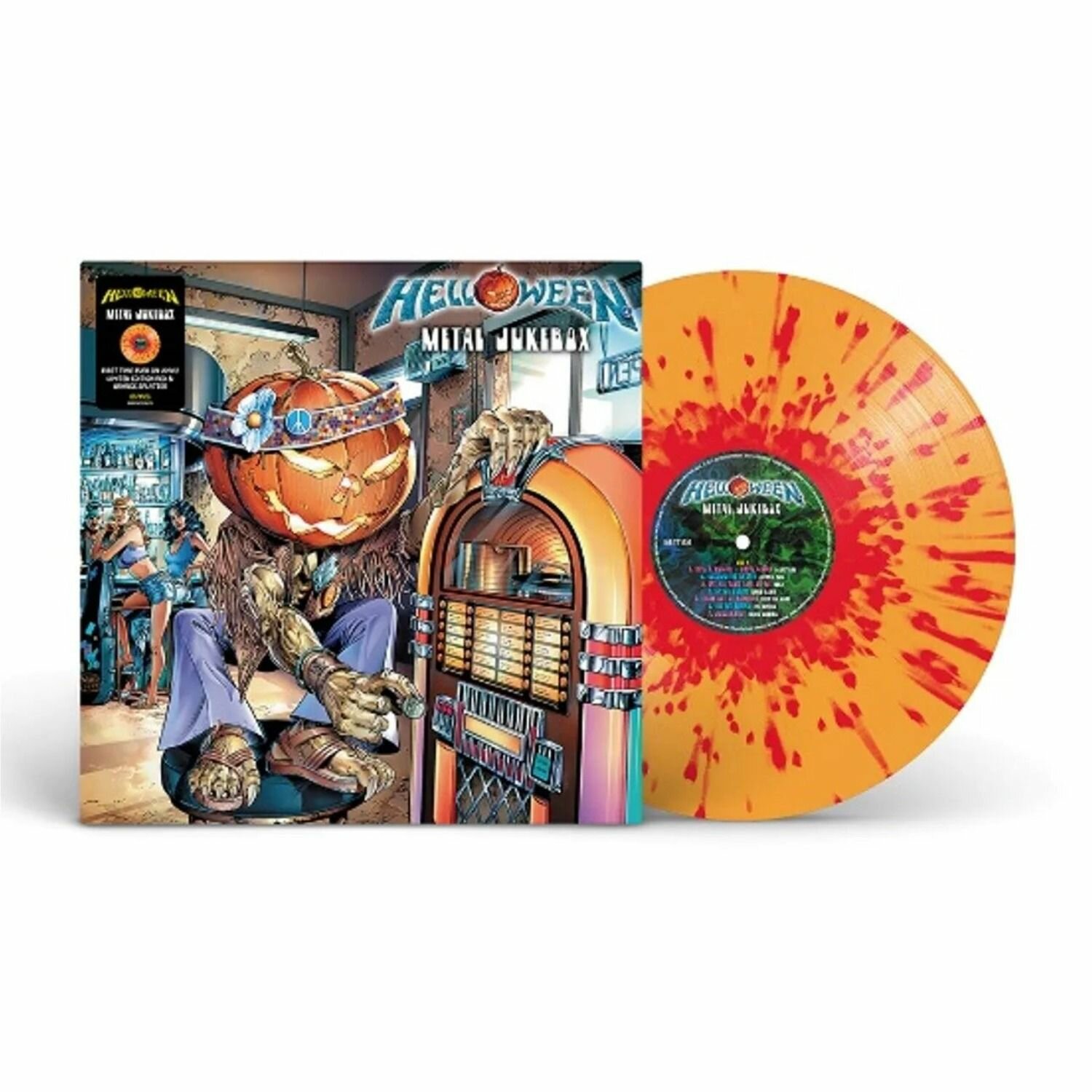 Виниловая пластинка Helloween - Metal Jukebox, Vinyl, LP, Album, Limited Edition, Reissue, Red & Orange Splatter