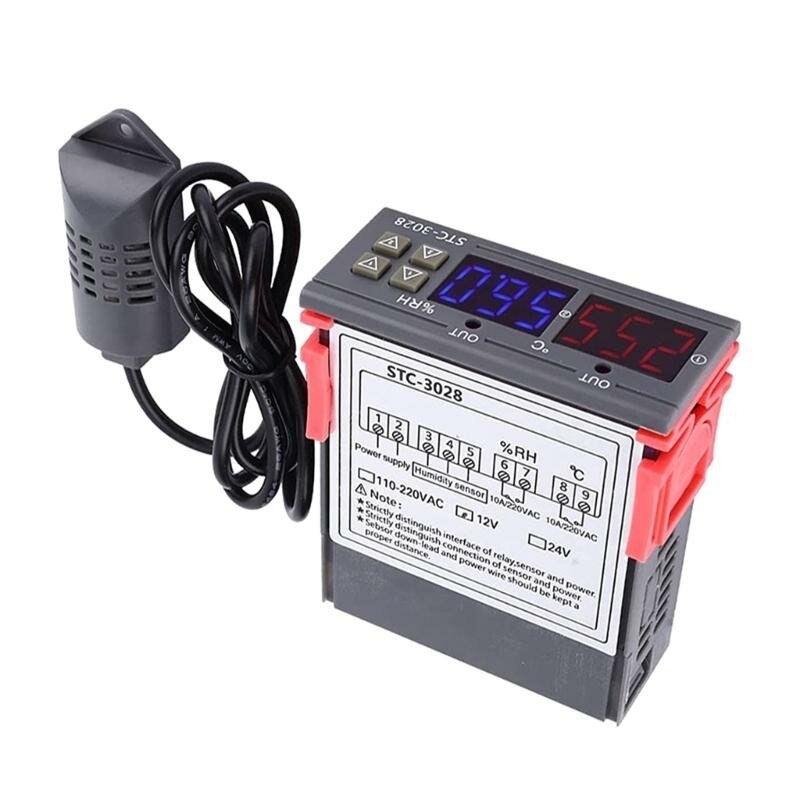 Цифровой термостат STC-3028 для инкубатора, 12v