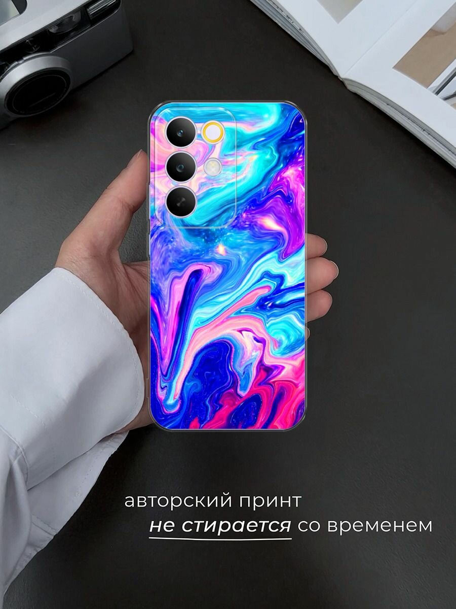 Чехол на Realme C85 Pro / Реалми C85 Про с принтом Потеки краски — фото 1