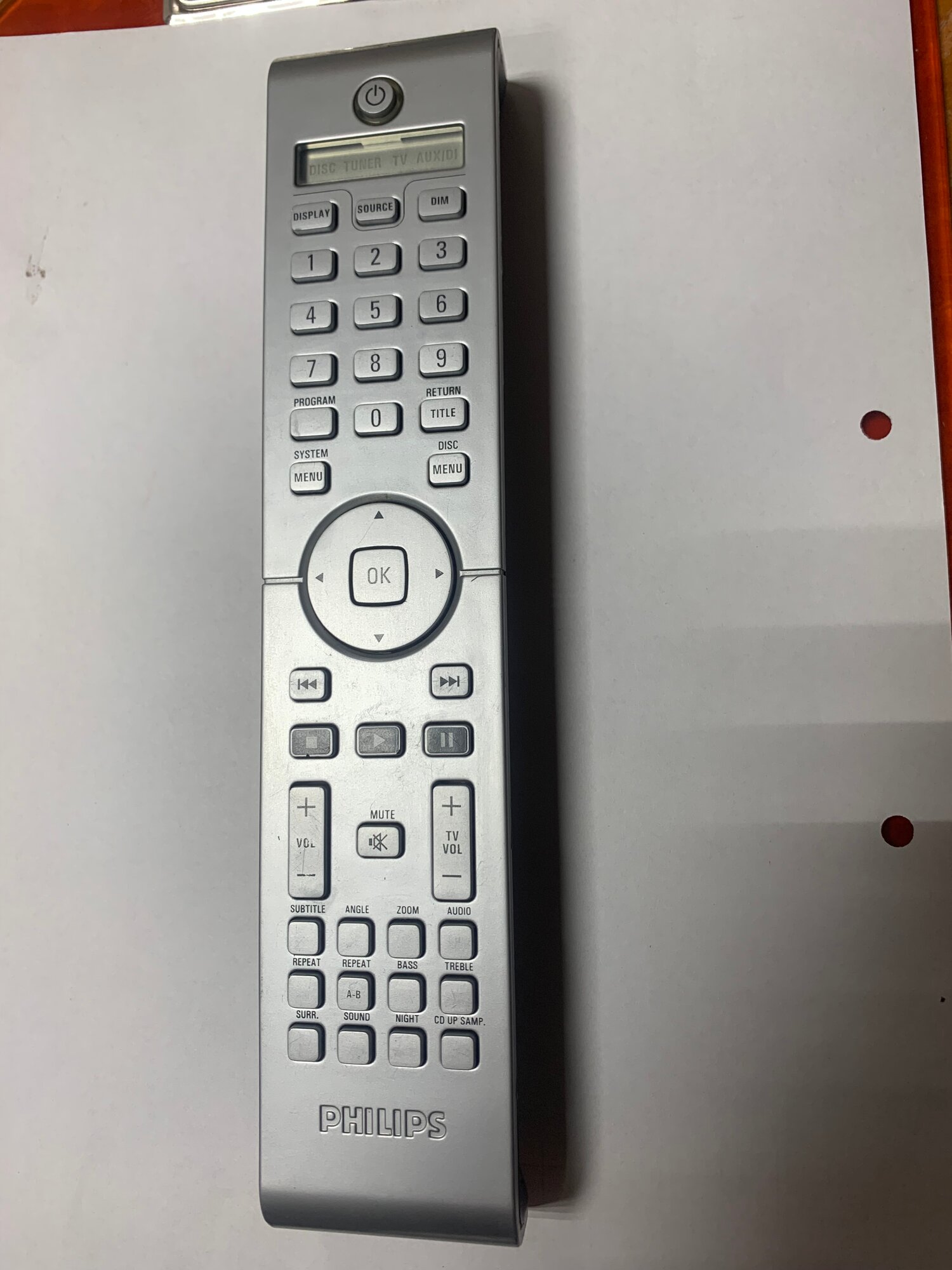 Philips 313925870051, HT:04-07-26, пульт оригинальный для кинотеатра