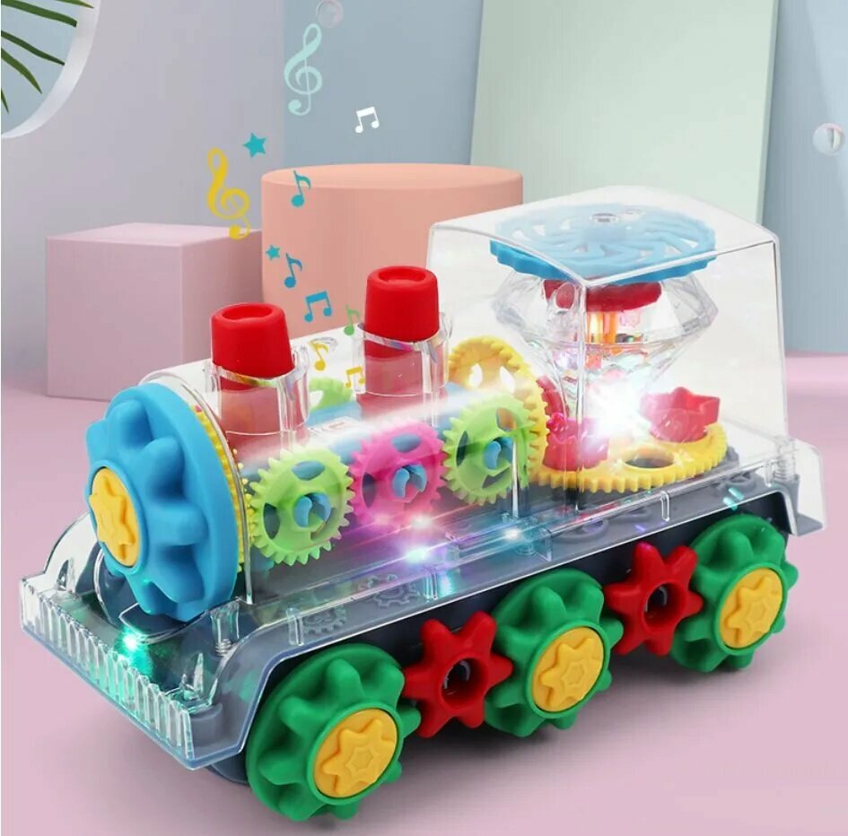 Развивающая музыкальная игрушка для малышей; Интерактивный паровозик