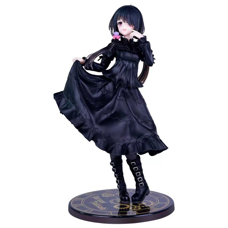Фигурка Куруми Токисаки в платье из аниме Date A Live, украшение для компьютерного корпуса, 2D-анимация.