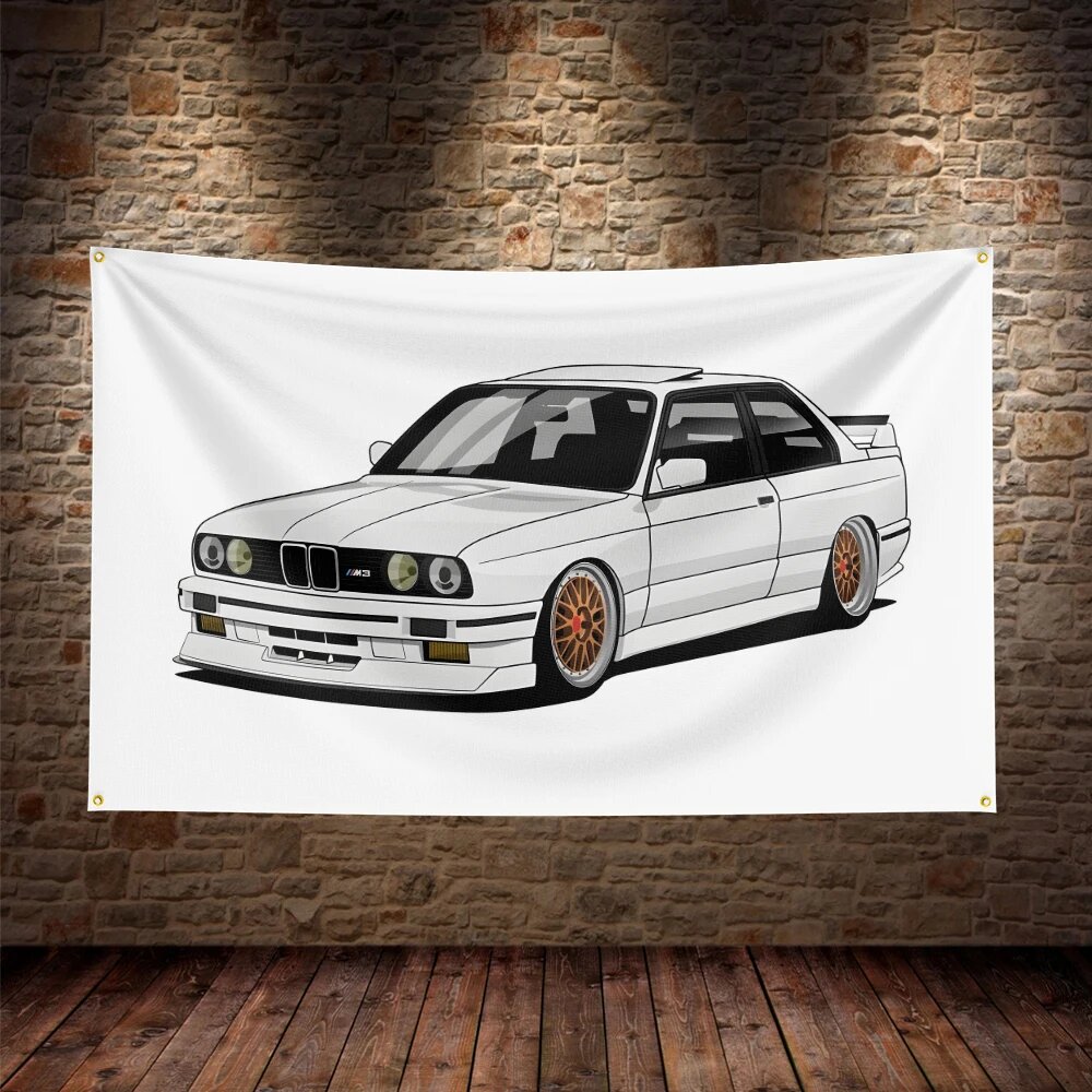 Полиэстровый автомобильный флаг JDM I 3x5 футов 60 х 90 см, 6