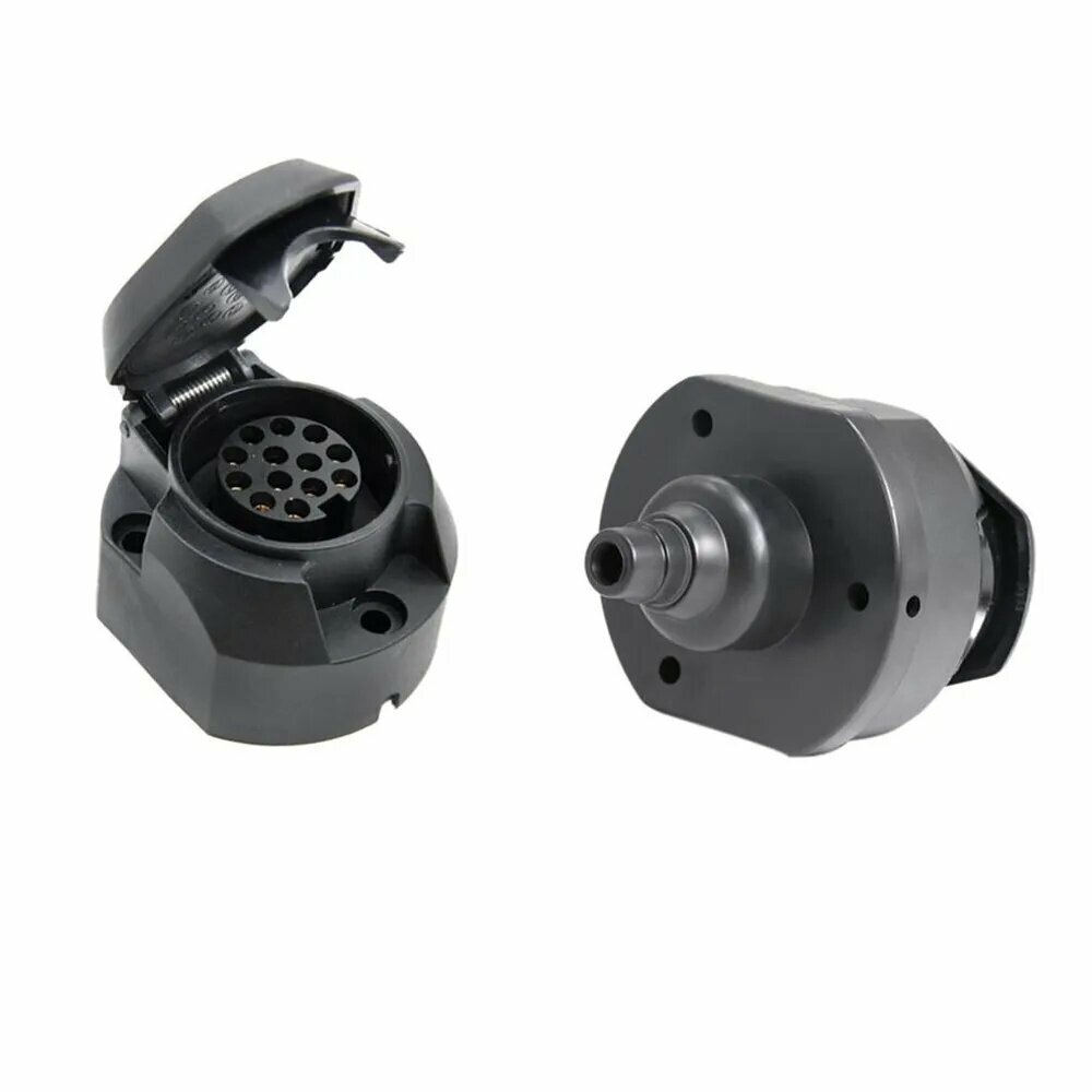 Розетка для прицепа 13-контактная с пылезащитным колпачком, европейский стандарт, для фаркопа автомобиля, водонепроницаемая