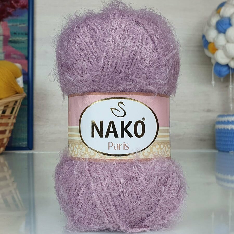 Пряжа Nako PARIS 1429 дым. розовый (5 мотков)