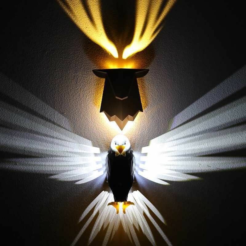 LED настенный проектор орел+олень, пульт ДУ, беспроводной+сетевой