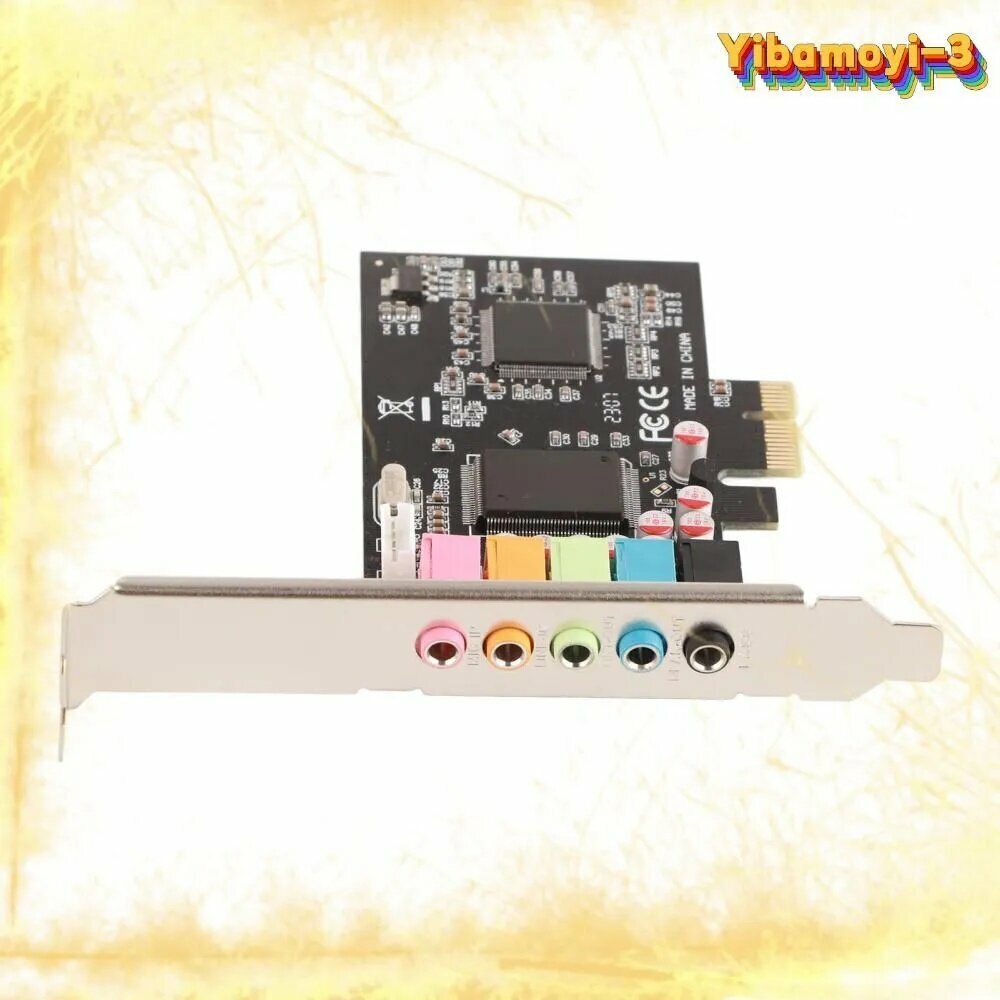 Звуковая карта, 6-канальный стерео, для настольных ПК и мультимедийных развлечений