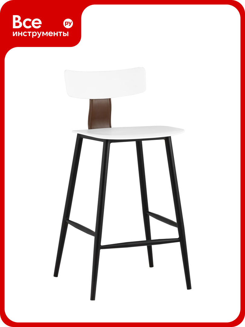 Полубарный стул Стул Груп ANT пластиковый, белый 8333A white