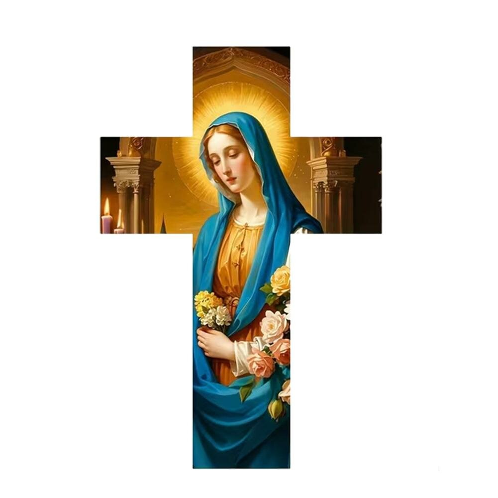 Старинный деревянный настенный декоративный крест