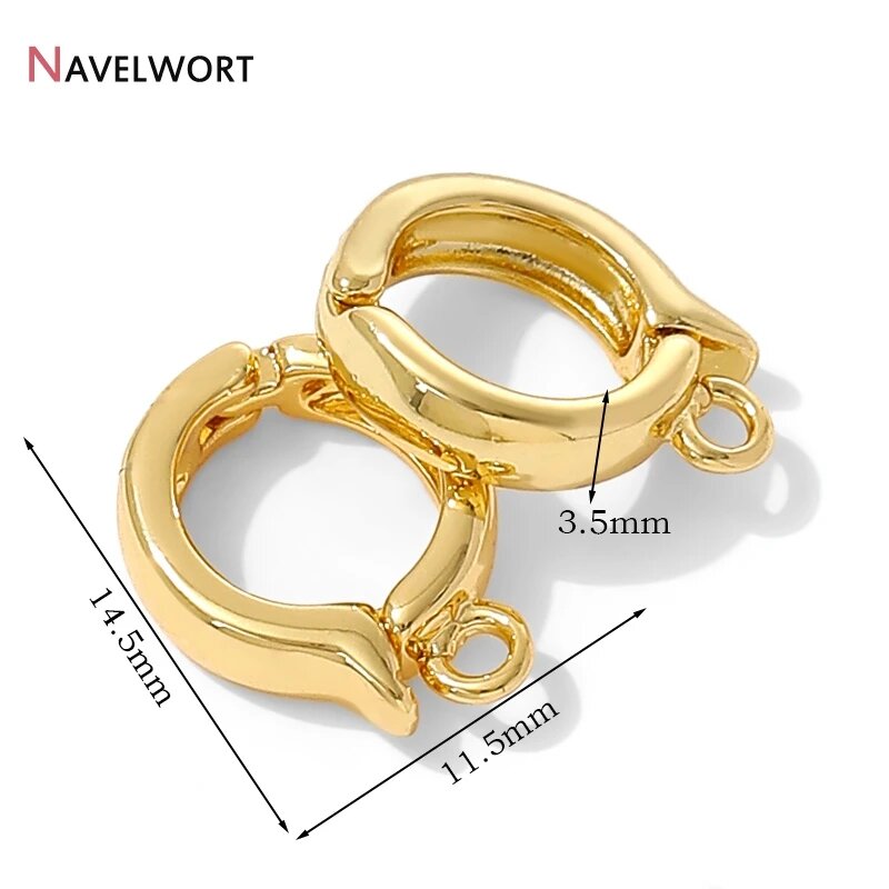 Крючки для подвесок NAVELWORT 18K gold plated