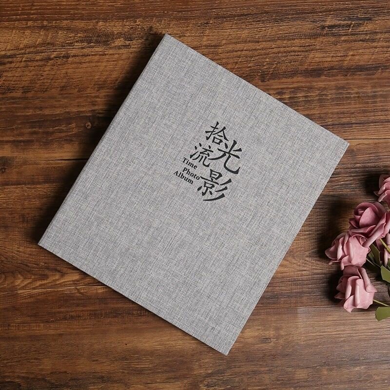 Горячая распродажаЛаминированный фотоальбом на 18inch фотографий, универсальный бумажный альбом, DIY, клейкий, памятный старый фотоальбом