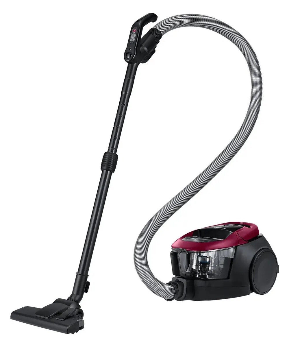Пылесос Samsung VC18M31A0HP 1800 Вт, мощность всасывания 380 Вт, бордовый/черный