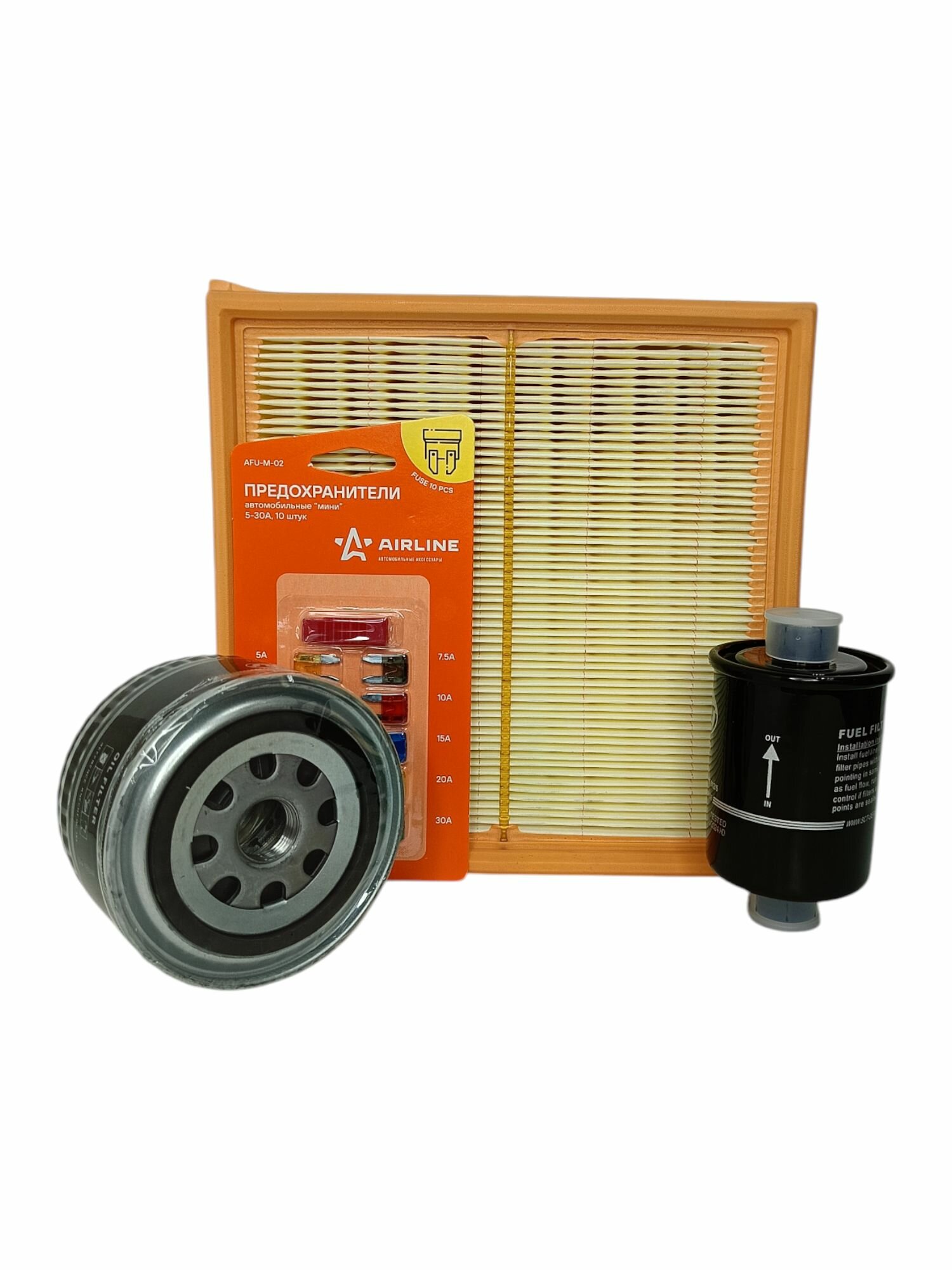 Фильтр воздушный + масляный + топливный ВАЗ 2110 2111 2112 инжектор (Lada 2110 2111 2112) Комплект SCT Германия