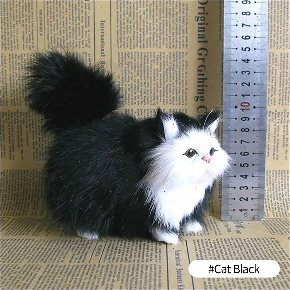 Плюшевые модели: кошка, кролик, лиса, сова - игрушки-подарки детям, декоративные фигурки животных для дома