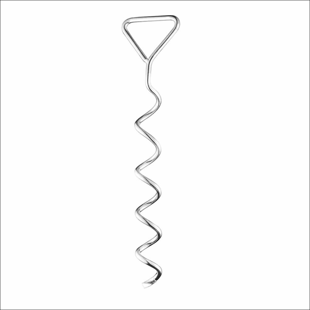 Открытый держатель для батута, защита от падения, поводок кемпинга, гвоздь со спиральным ворсом-гвоздь с треугольной головкой