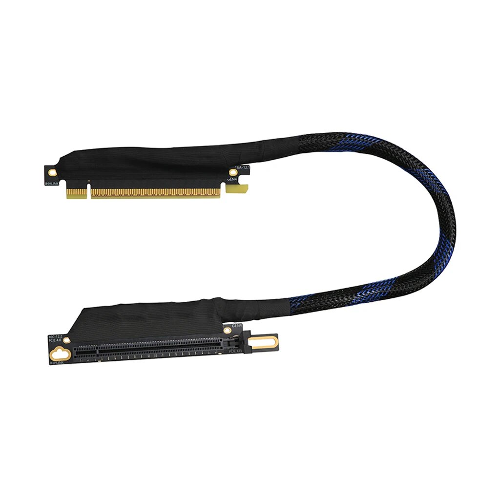 ADT-Link PCI-e 4.0 X16 кабель 30cm, Цвет: 16AC4 Right to Left