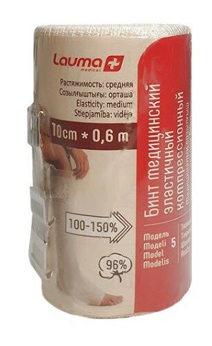 Бинт эласт лаума Модель 5 СР 10см х 0,6м