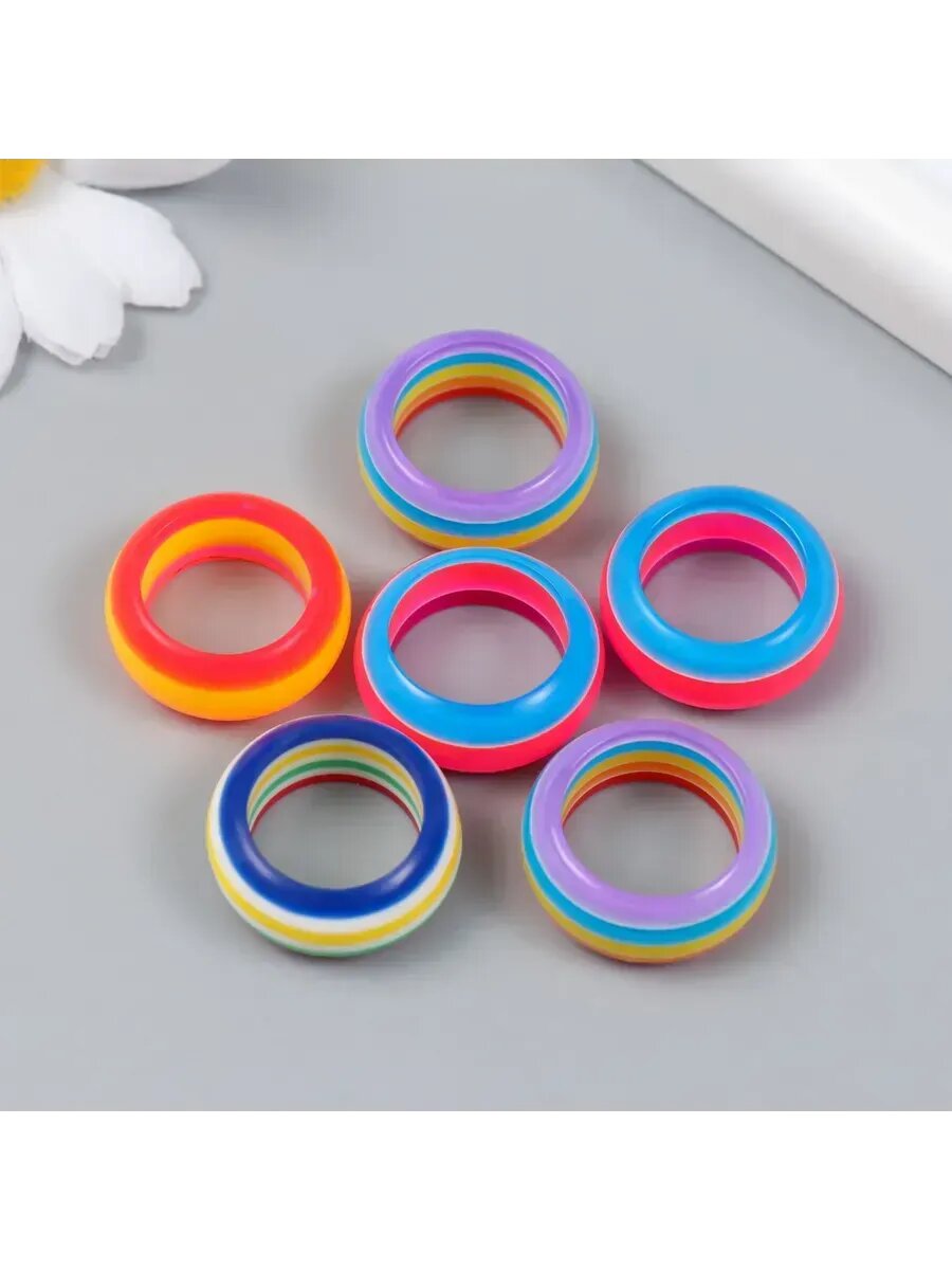 Набор бусин для творчества Радужное кольцо