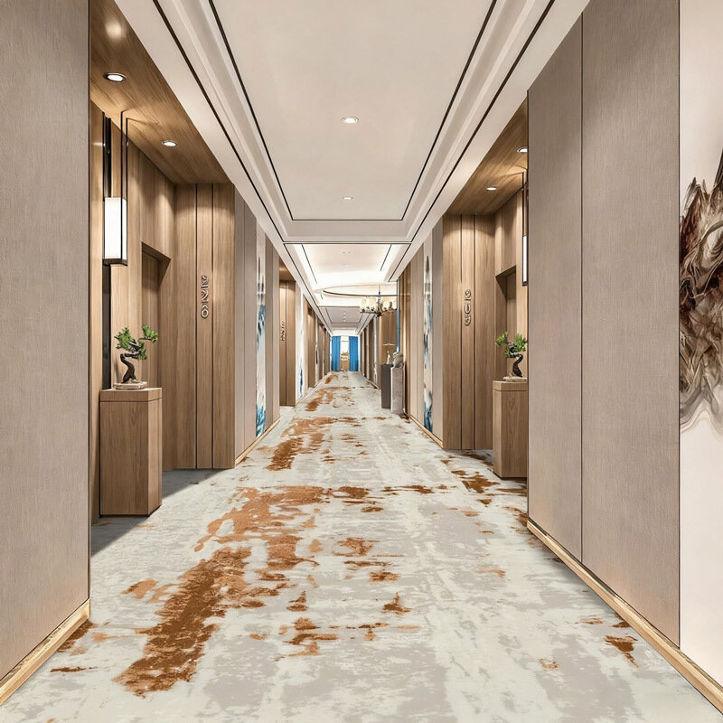 Ковер для отеля, банкетный, сверхтолстый, звукоизоляционный, для коридоров, больших площадей, клубных домов, KTV, огнестойкий ковер для коридоров отелей