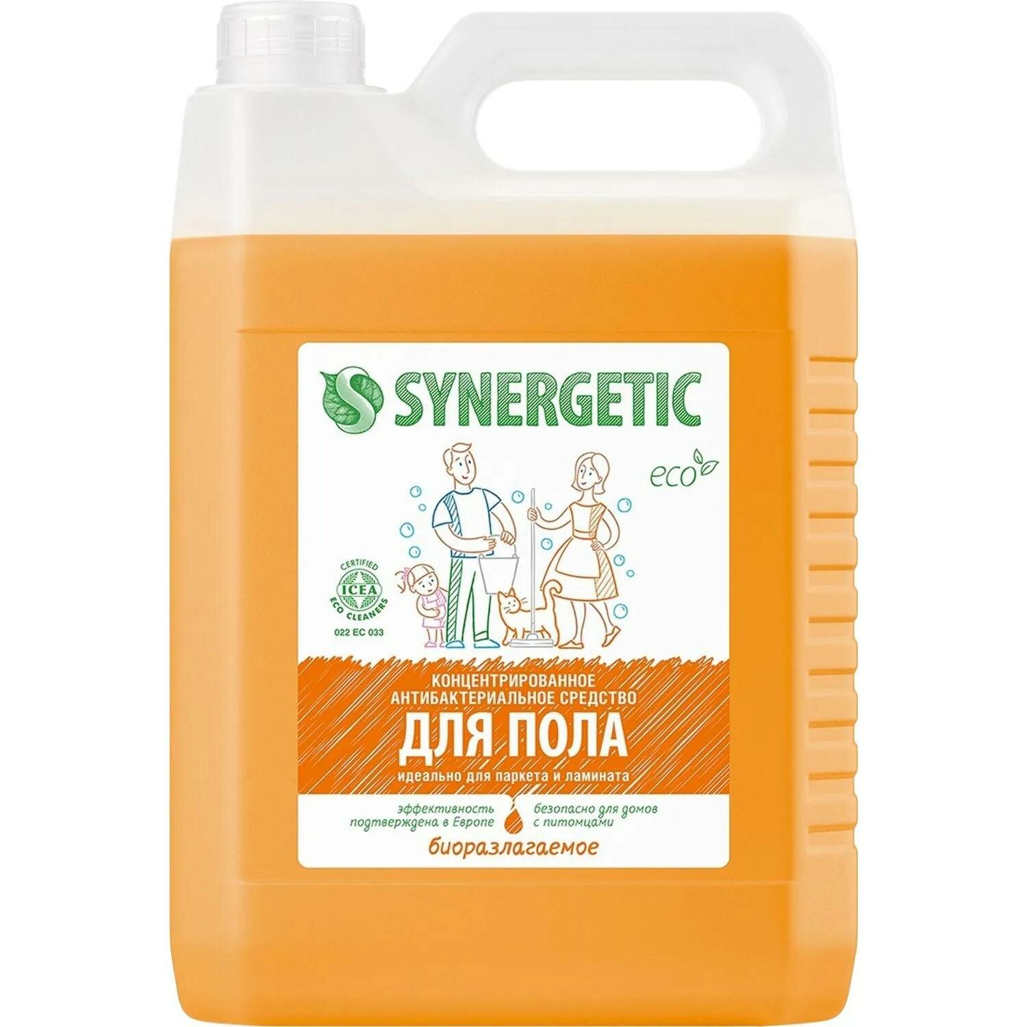 Средство для мытья поверхностей Synergetic универсальное (полы, стены и другое) 5 л