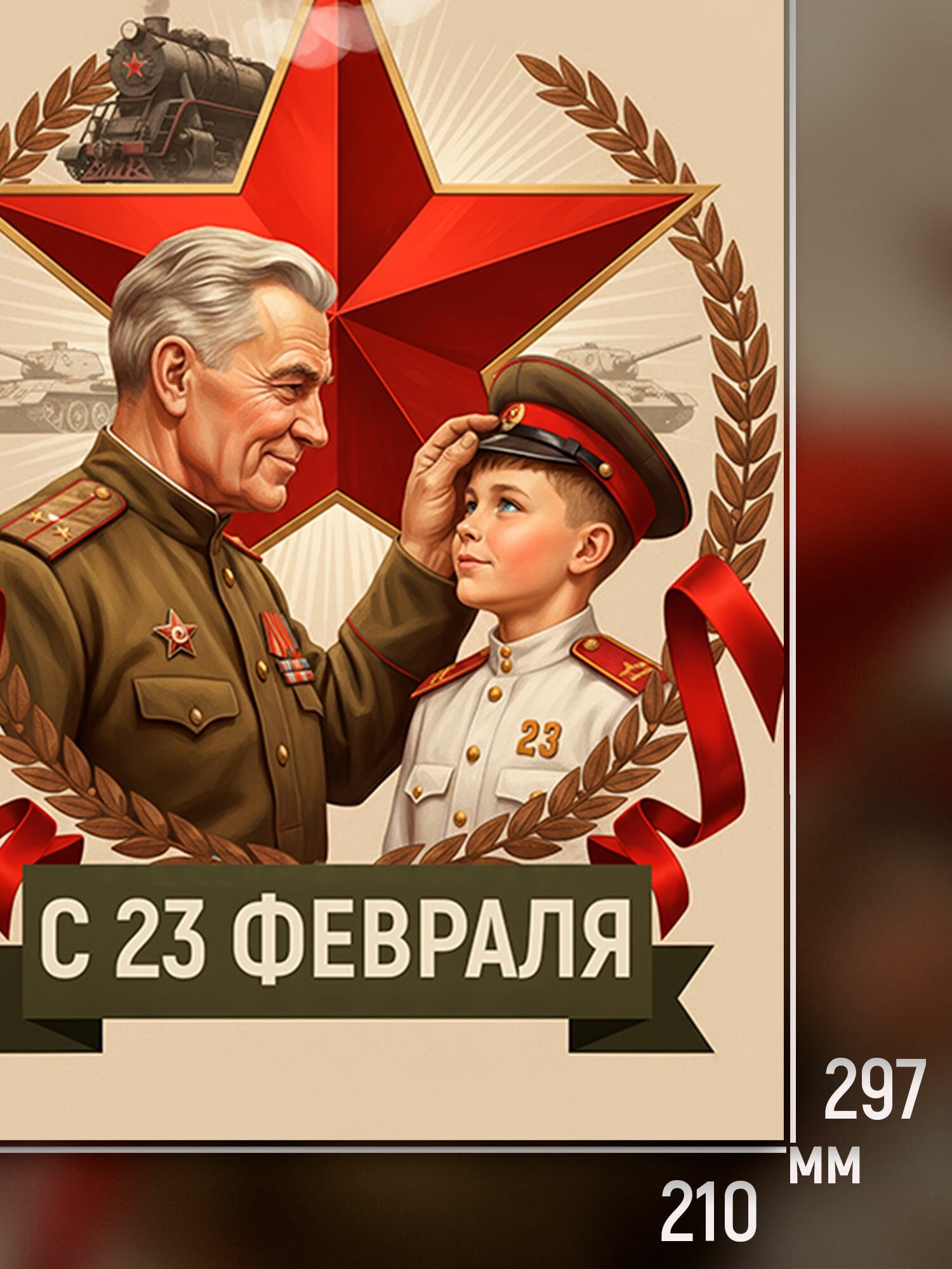Плакат 23 февраля — фото 1