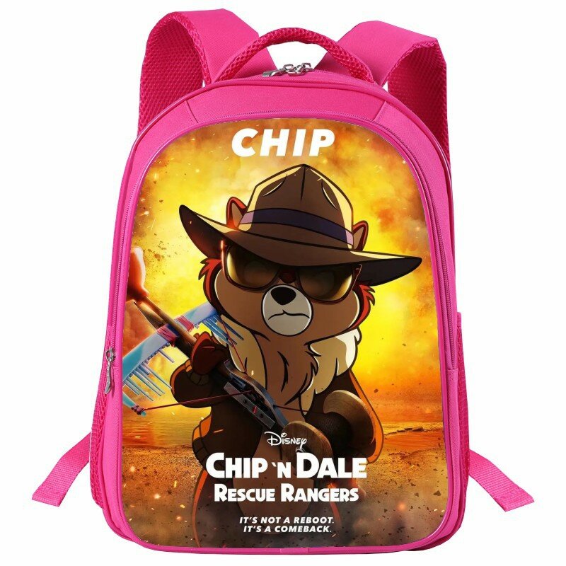 2026 Новый печатный рюкзак Qiqi и Didi, мультяшный милый периферийный рюкзак 16inch сливового красного цвета для детского сада и учеников начальной школы