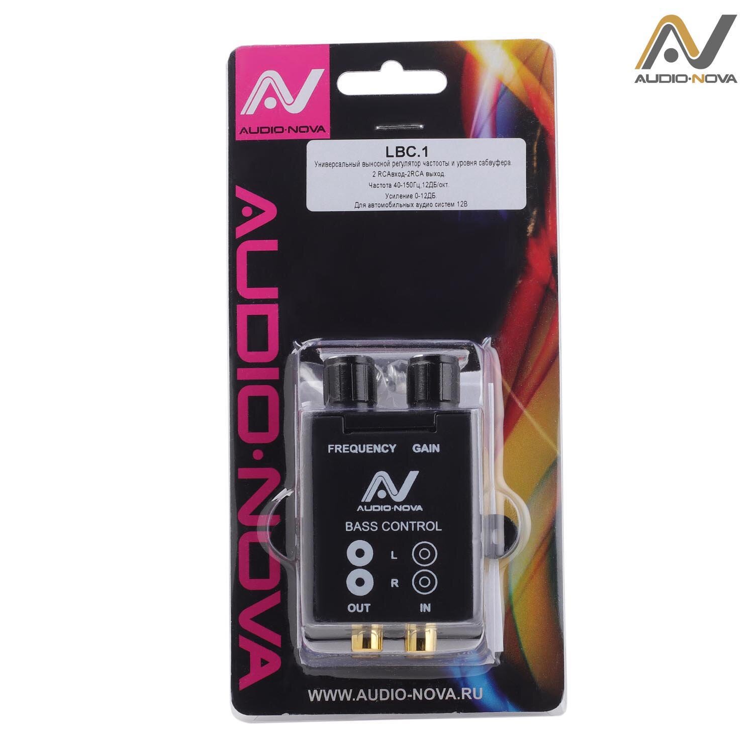 Универсальный выносной регулятор частоты и уровня сабвуфера AUDIO NOVA LBC.1