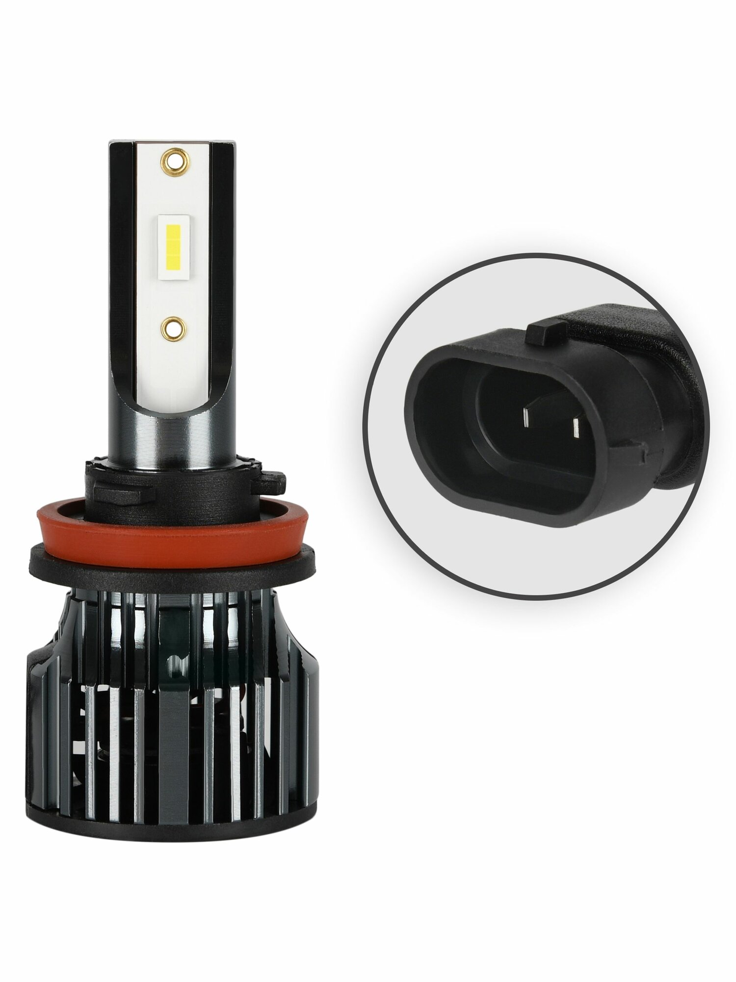 H8 Светодиодные лампы LED для Kia, Ceed, CD, хэтчбек, рестайлинг, для противотуманных фар Киа, Сид, 2021-по н. в. г. с галогеновыми фарами H8