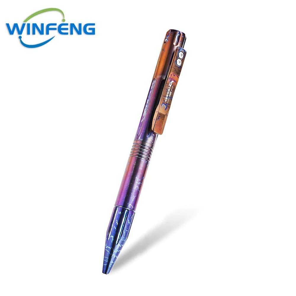 Тактическая ручка LISM из титанового сплава Blue Pen