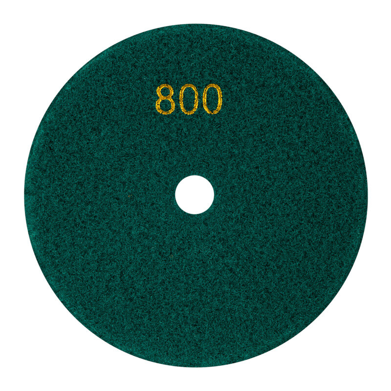 Шлифовальный круг Черепашка 125 мм гибкий, алмазный, зернистость P800, сухое / мокрое шлифование, KRANZ