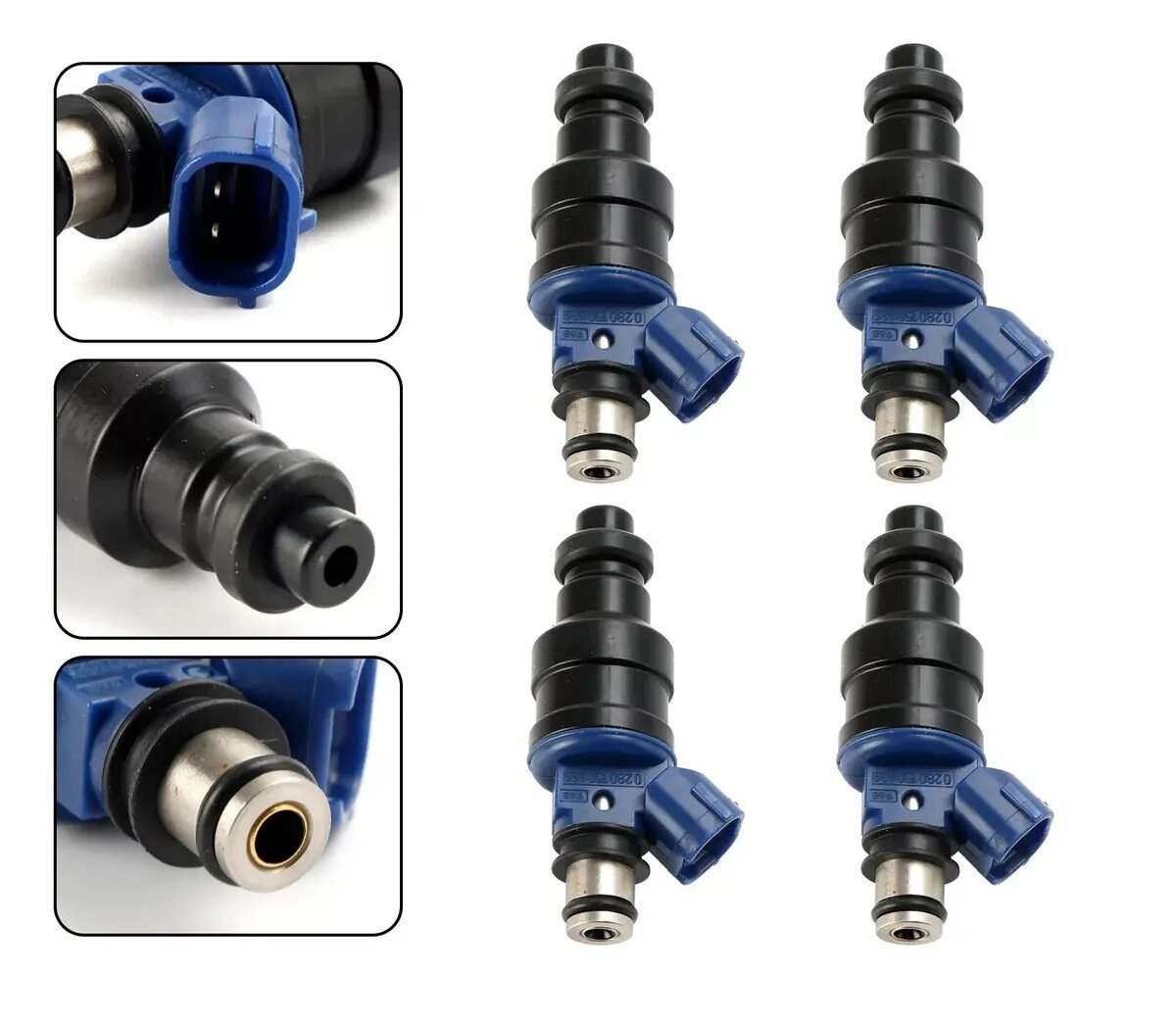 Форсунка масляная, арт. 4шт. Топливная форсунка 23250-02030 23209-02030 для Toyota Carina E AT190 4AFE AT191 7AFE 1992-1997 0280150439, 4 шт.