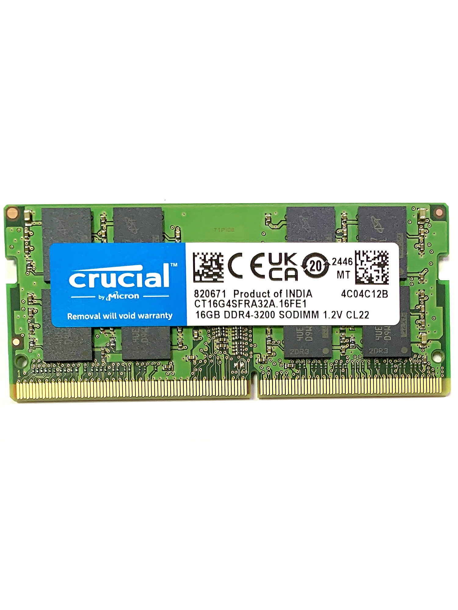 Оперативная память Crucial CT16G4SFRA32A SO-DIMM 16GB DDR4 PC4-25600 3200MHz
