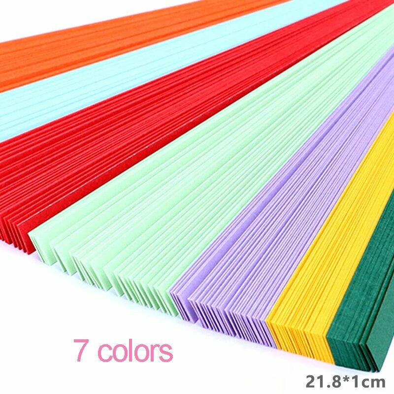 Бумажная полоска для оригами Lucky Star Белый, 7 colors 540sheets