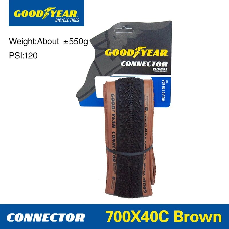 Goodyear Connector Ultimate Gravel Tires 700X35C/700X40C/700X50C/650x50C Коричневый, 700x40 Brown