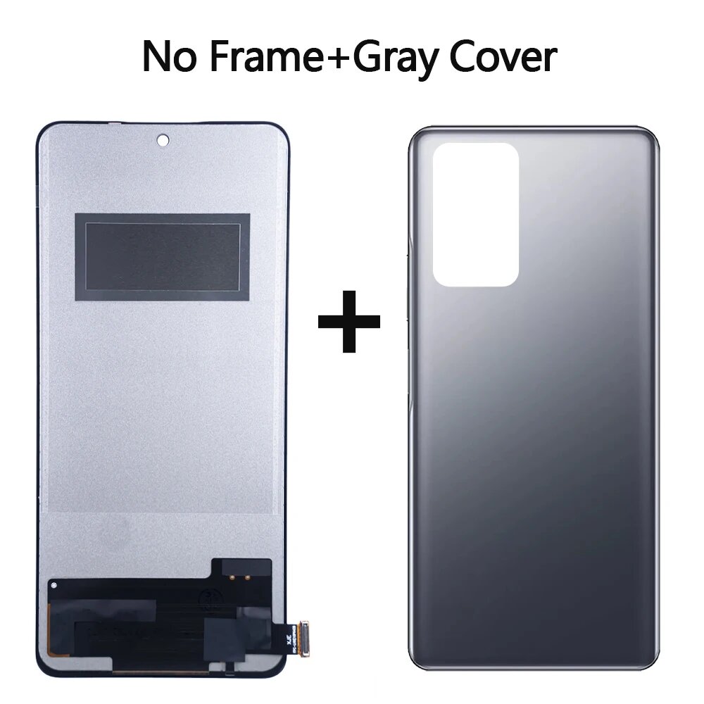 6,67-дюймовый ЖК-дисплей для Xiaomi Redmi Note 10 Pro, сенсорный ЖК-дисплей для With Gray Cover