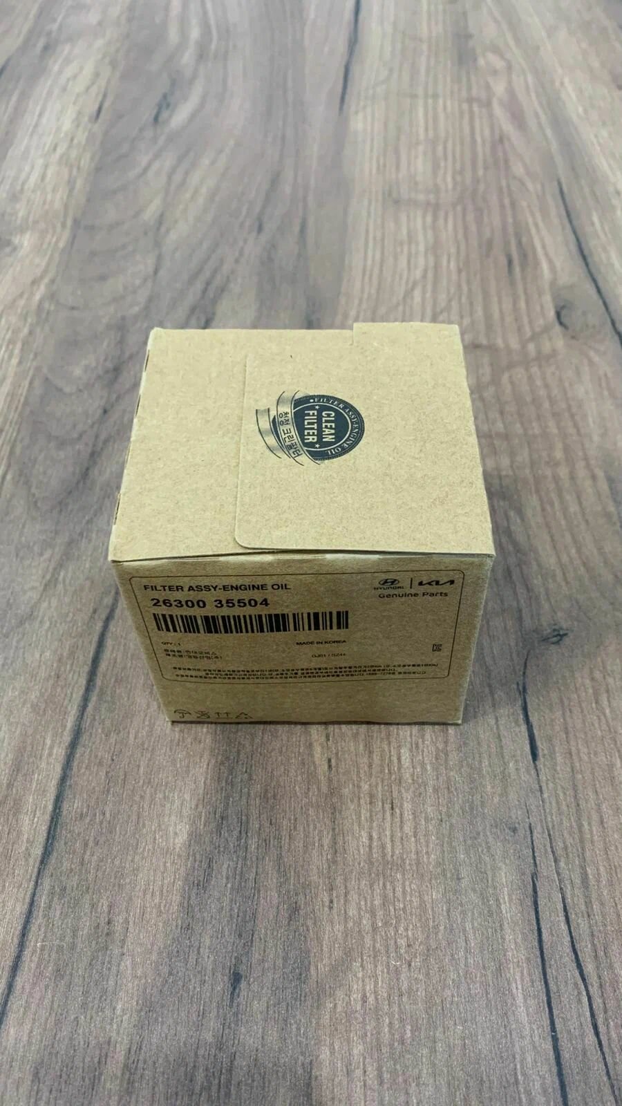 Фильтр масляный HYUNDAI-KIA 2630035504 Hyundai Sonata, Solaris, Tucson; Kia Optima, Rio, Sportage