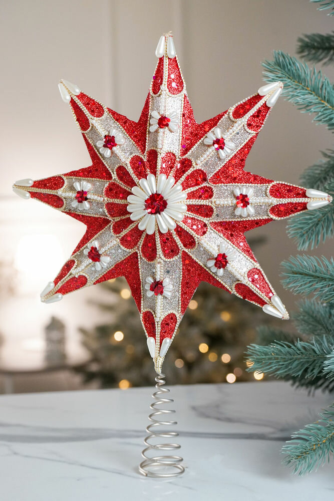 Ёлочная верхушка звезда айседора, 42 см, Kurts Adler S4394