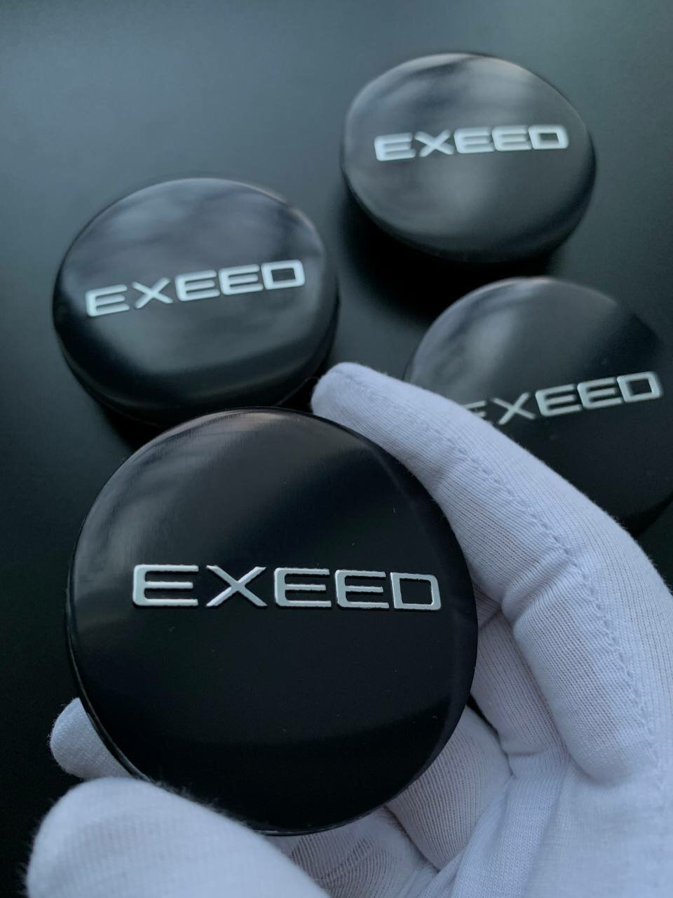 Колпачки на литые диски Скад Exeed 56/52мм черный. Заглушки на оригинальные диски Skad Эксид 56мм 4шт