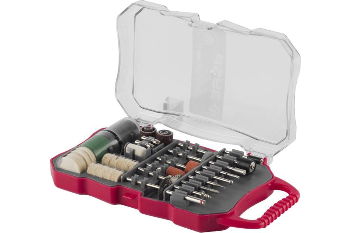 Набор мини-насадок ЗУБР для гравировальных машин, 70 предметов {35906-H70}