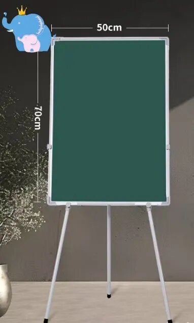 Флипчарт напольный зеленый для офиса 50x70 см на треноге