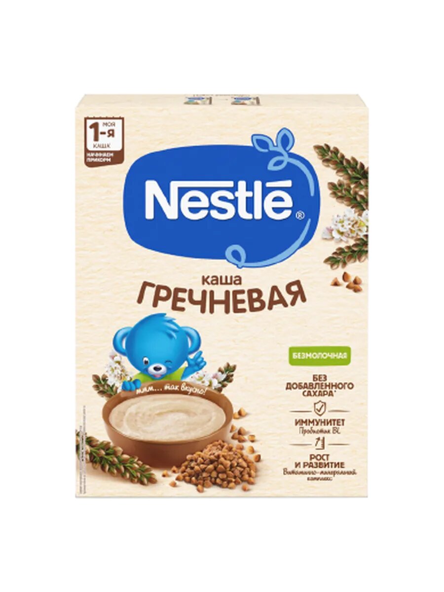 Нестле Каша безмолочная Гречневая 200г
