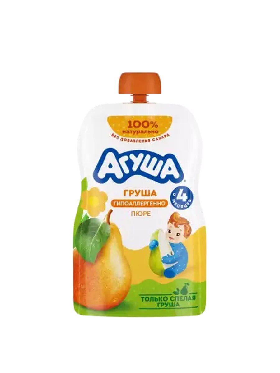 Агуша Пюре груша 90г