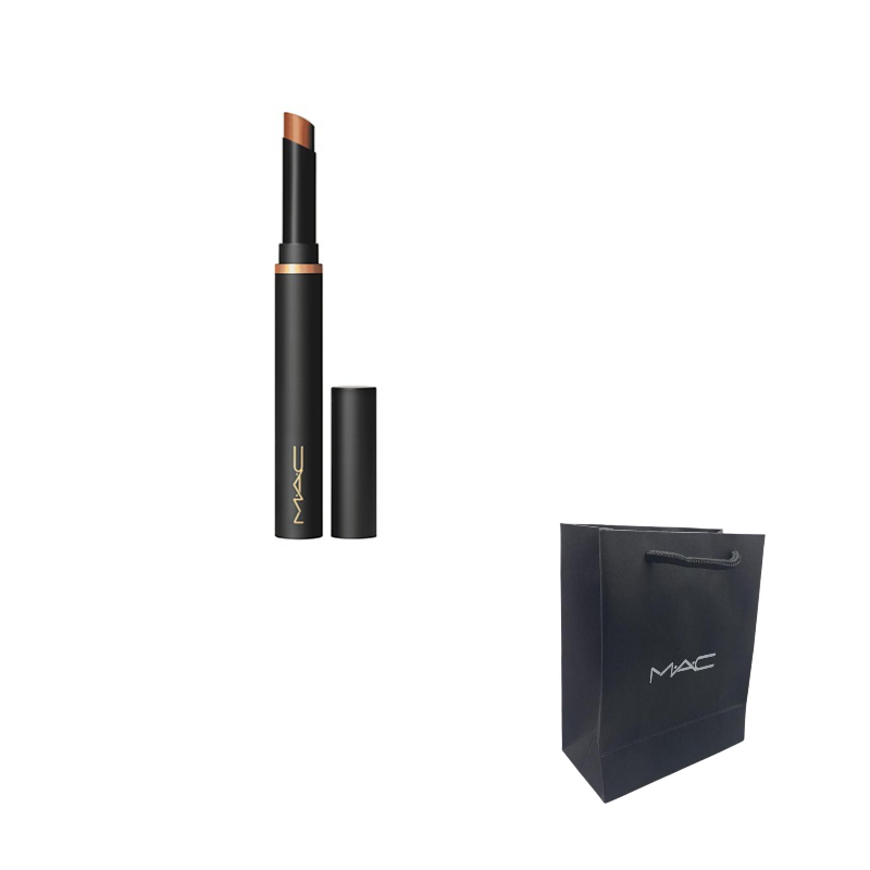 Помада женская MAC Black Wand Tulle Matte черная, бархатистая, стойкая