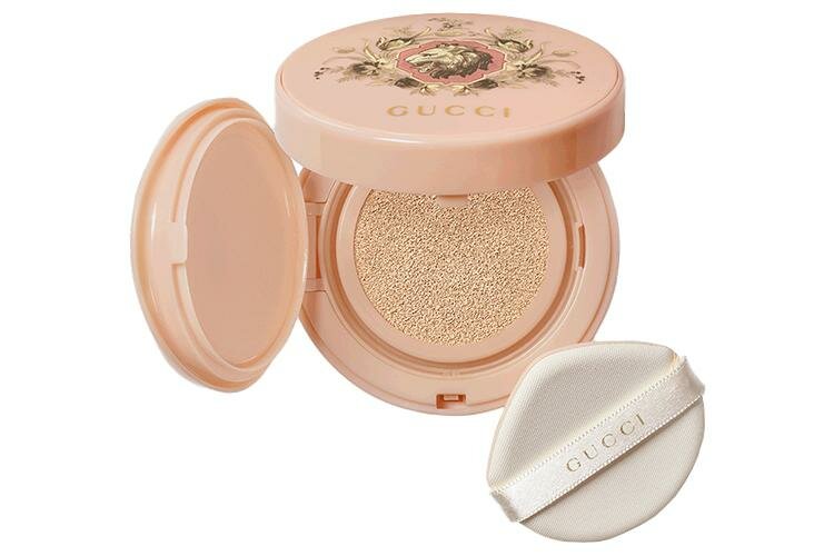 Тональный кушон женский GUCCI Golden Lion Air Cushion, шелковый, выравнивающий тон, увлажняющий, 5738908