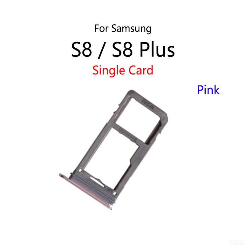 Для Samsung Galaxy S8 G950 G950F/S8 Plus G955 G955F Новый держатель слота для Single Card Pink
